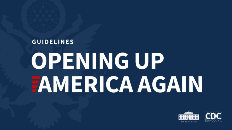 Guidelines for 'Opening Up America Again' Released | SHOPPE BLACK